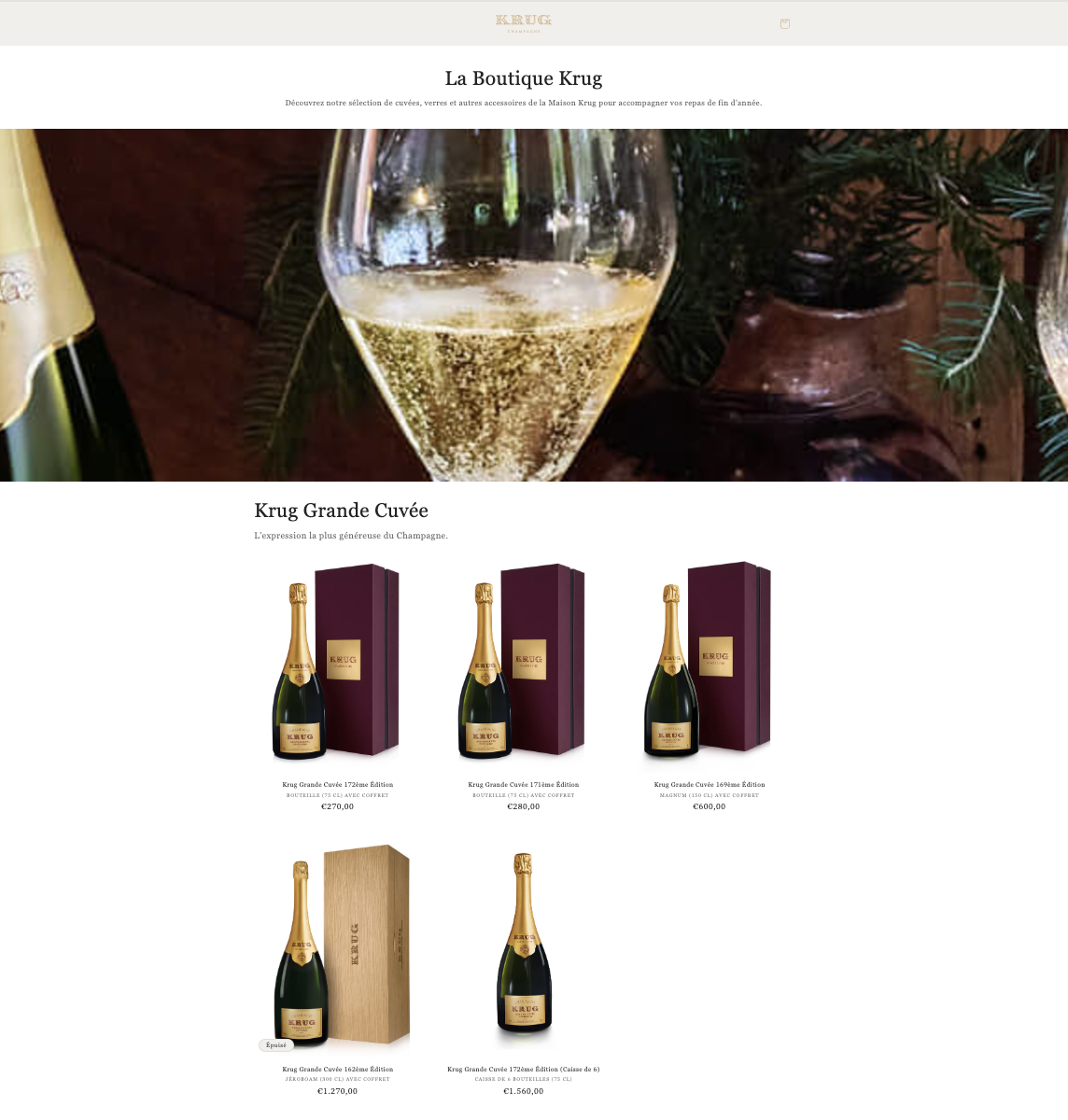 Maison Krug : Pour la 1ère fois, une boutique en ligne éphémère ! - Art ...